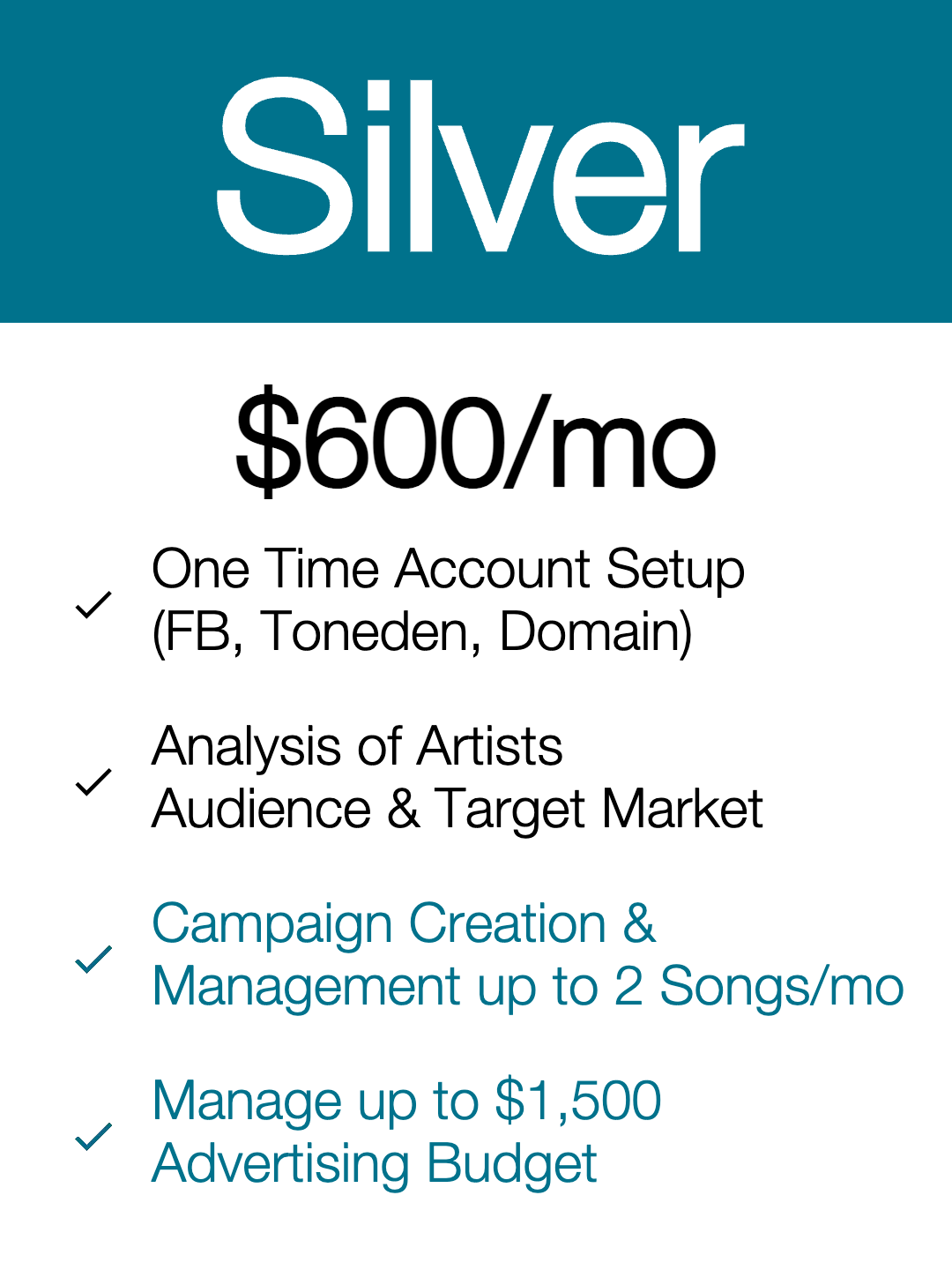 Silver Package– Waves Music Marketing